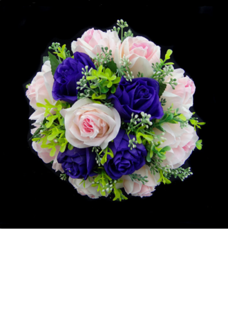 Classic Round Satin Bridal Bouquets (123031419) - Wedding Flowers ...
